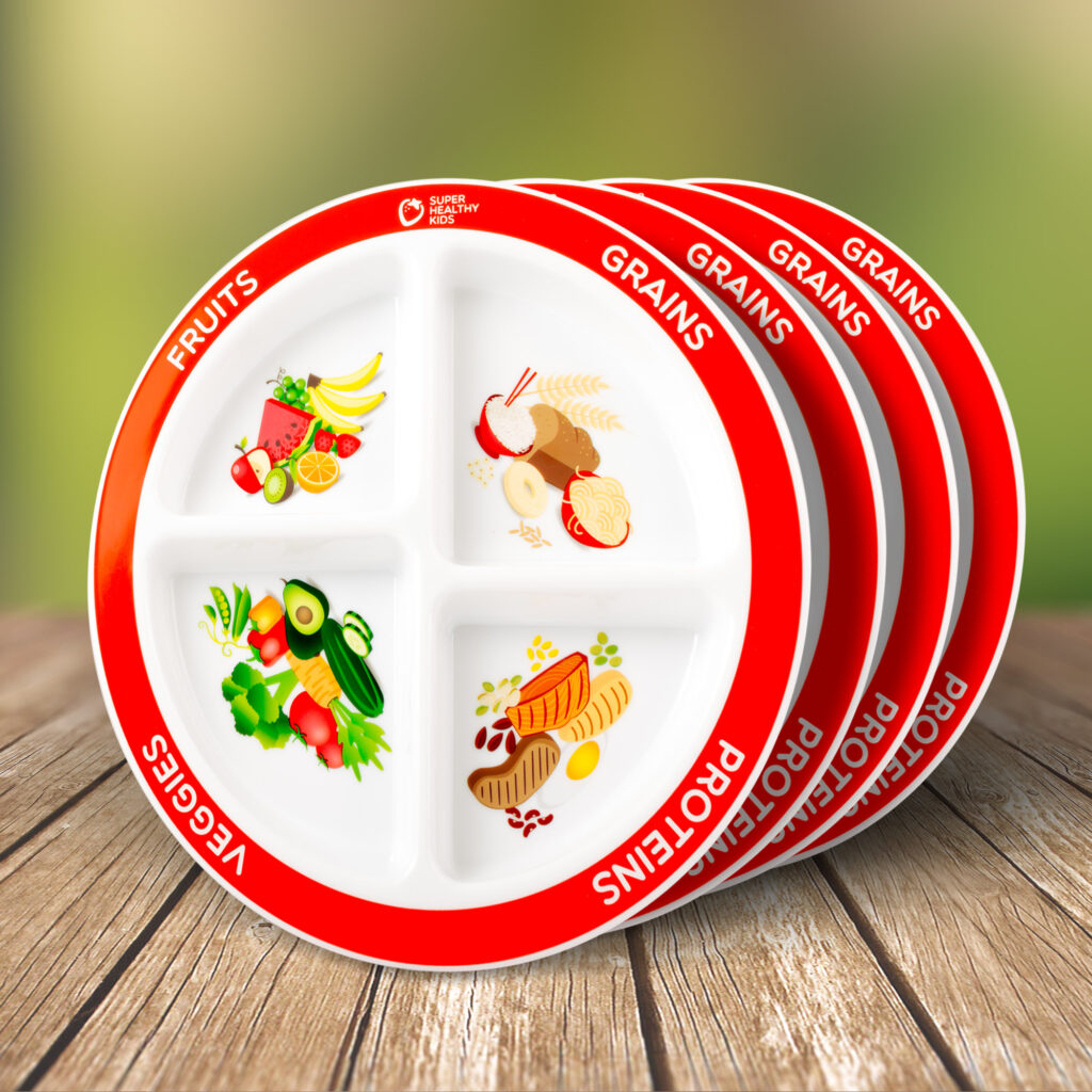 MyPlate Divided Kids Plate - Health Beet Nutrition Store